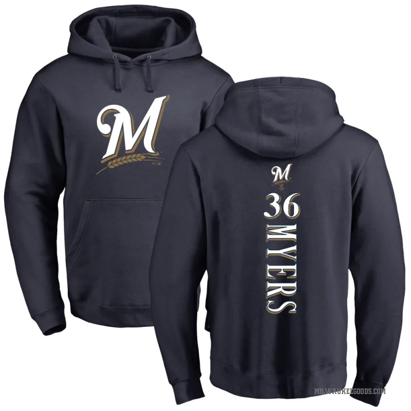 Tobias Myers Hoodie | Authentic Milwaukee Brewers Tobias Myers Hoodies ...